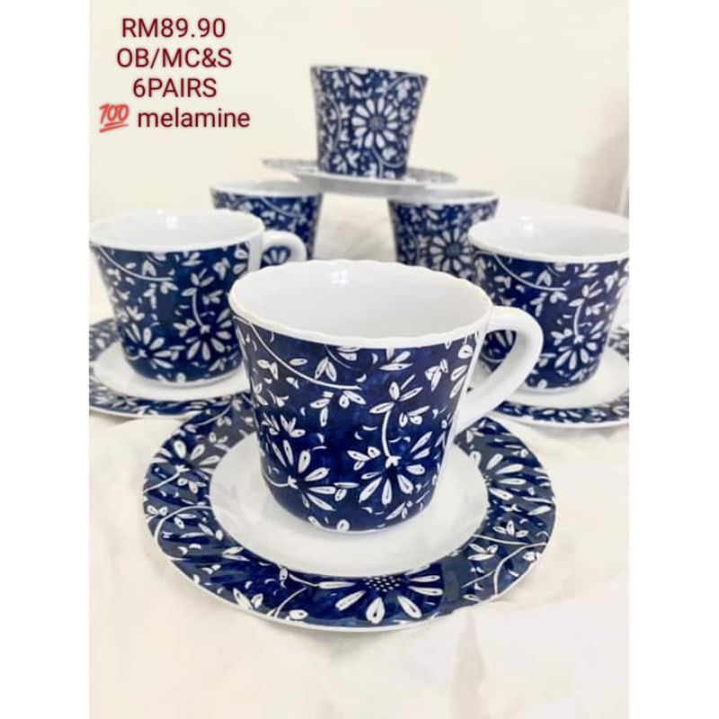 SET CAWAN,MUG,GELAS💥OCEAN BLUE💯MELAMINE | Shopee Malaysia