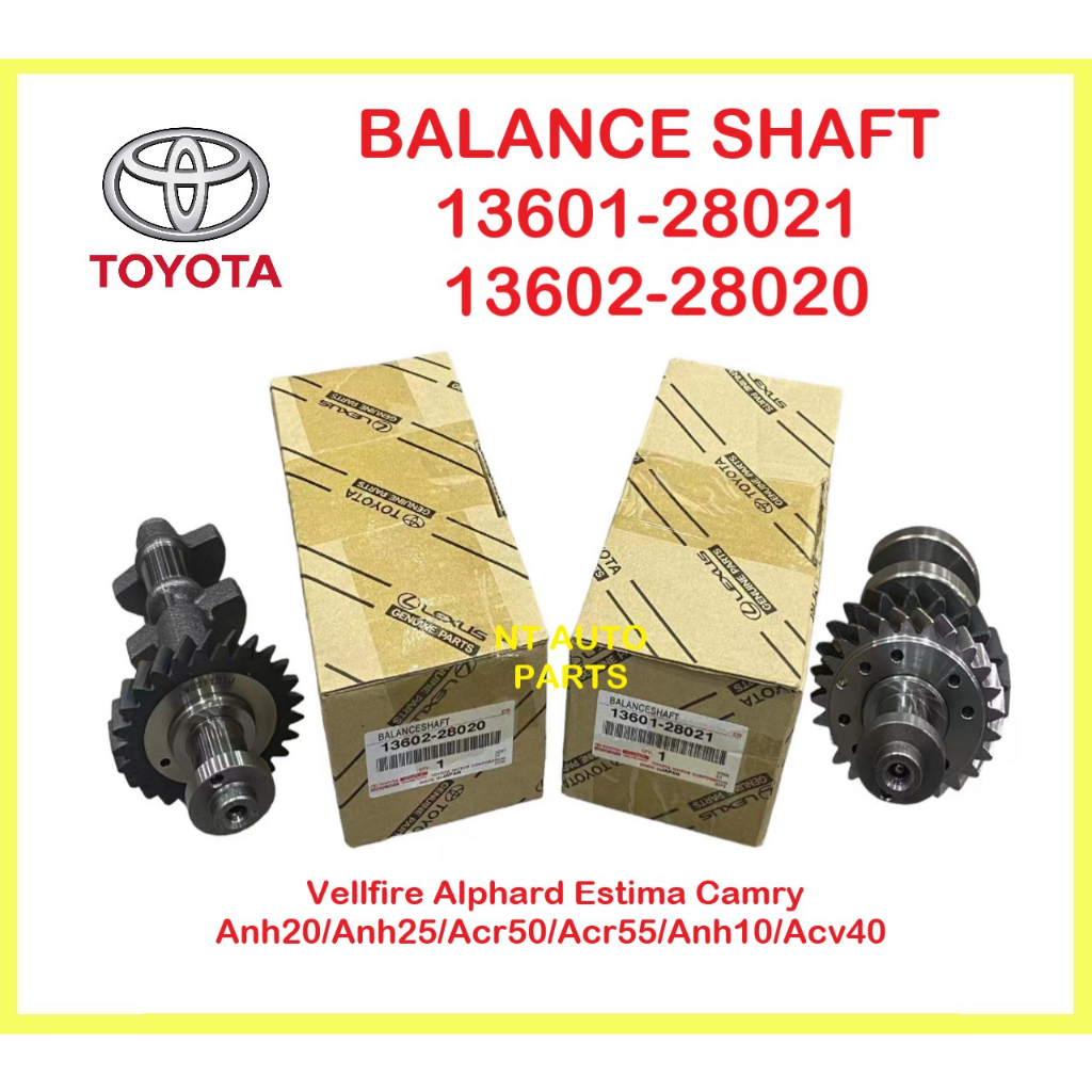 Toyota Genuine Balance Shaft set ACR50/ANH20 Estima Alphard Vellfire ...