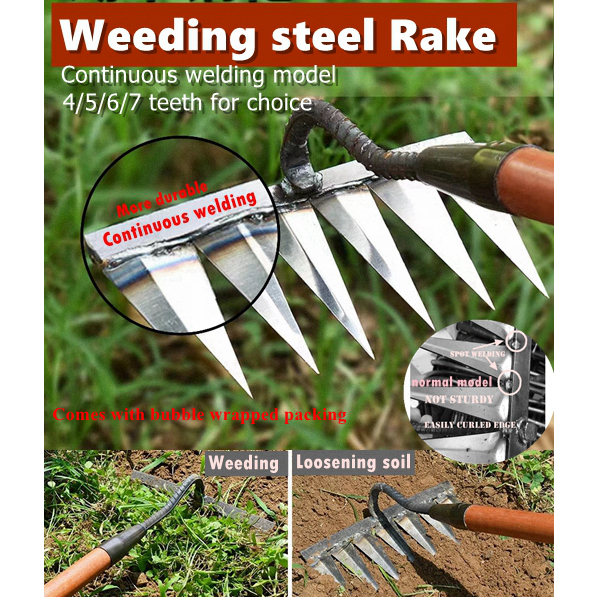 Bubble Wrap Weeding Hoe Rake Nail rake Farm Tool Garden Weeding ...