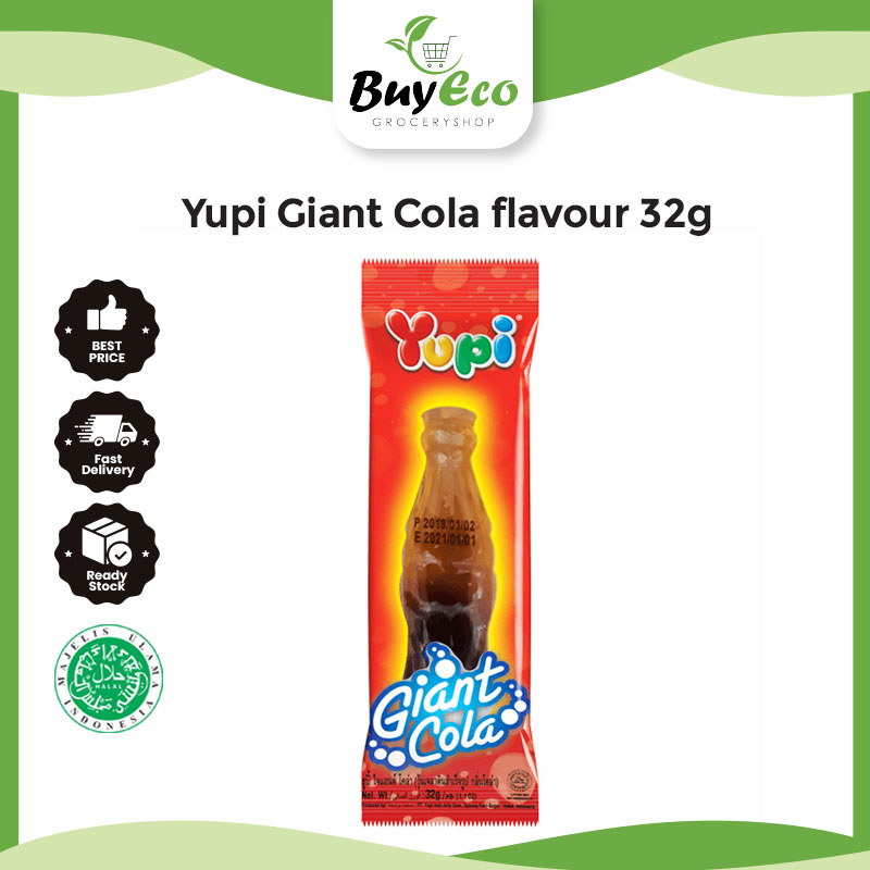(Halal) Yupi Giant Cola flavour 28g | Shopee Malaysia