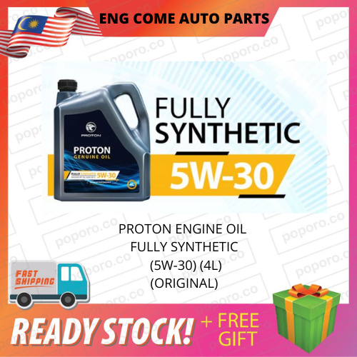 PROTON ENGINE OIL FULLY SYNTHETIC (5W-30) (4L) | Shopee Malaysia
