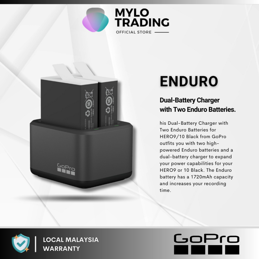 GOPRO Hero 12 & Hero11 & Hero 11 & Hero 10 Dual Battery Charger ...