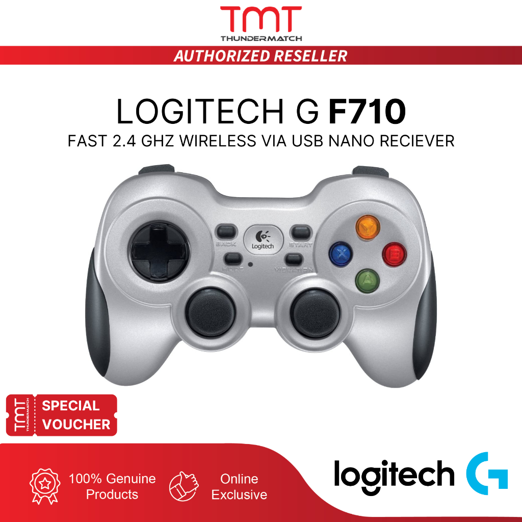Logitech F710 Wireless Gamepad Controller (2 Years Warranty) | Shopee ...