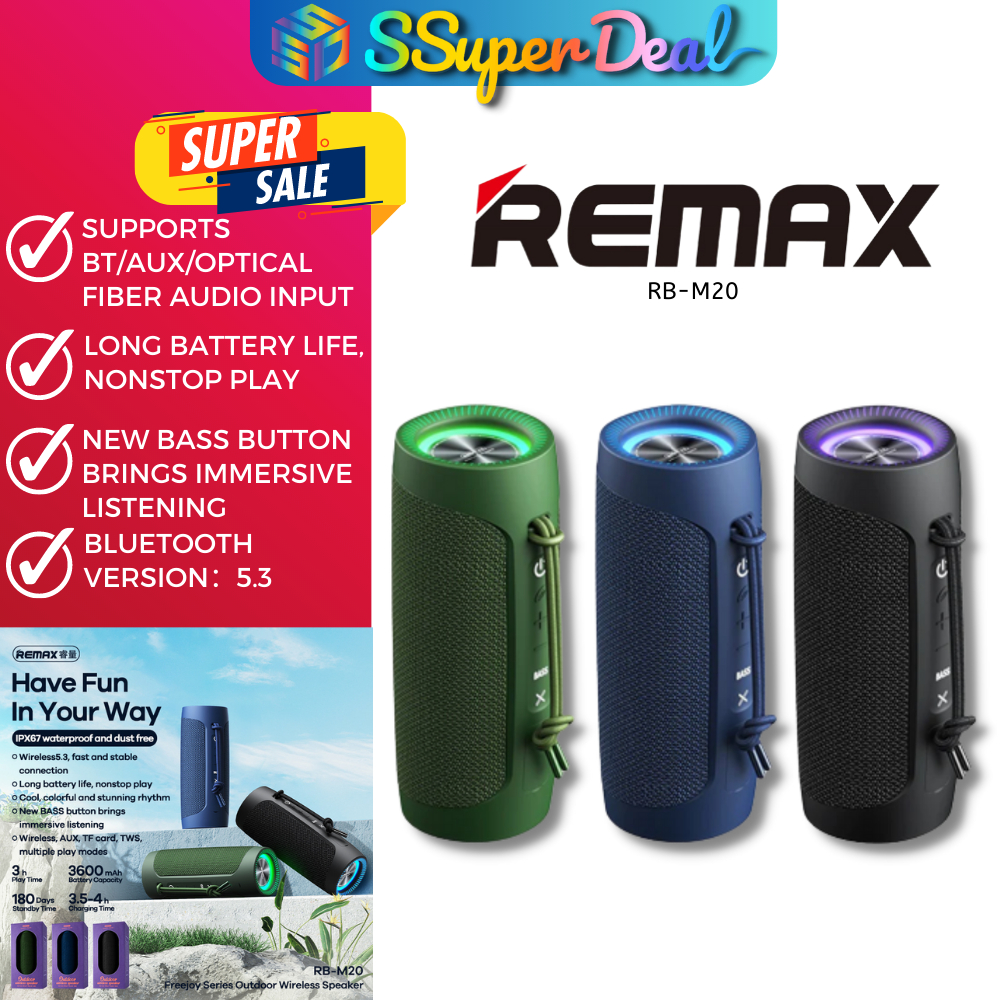 Remax RB-M20 Freejoy Series Outdoor Wireless Speaker | Shopee Malaysia