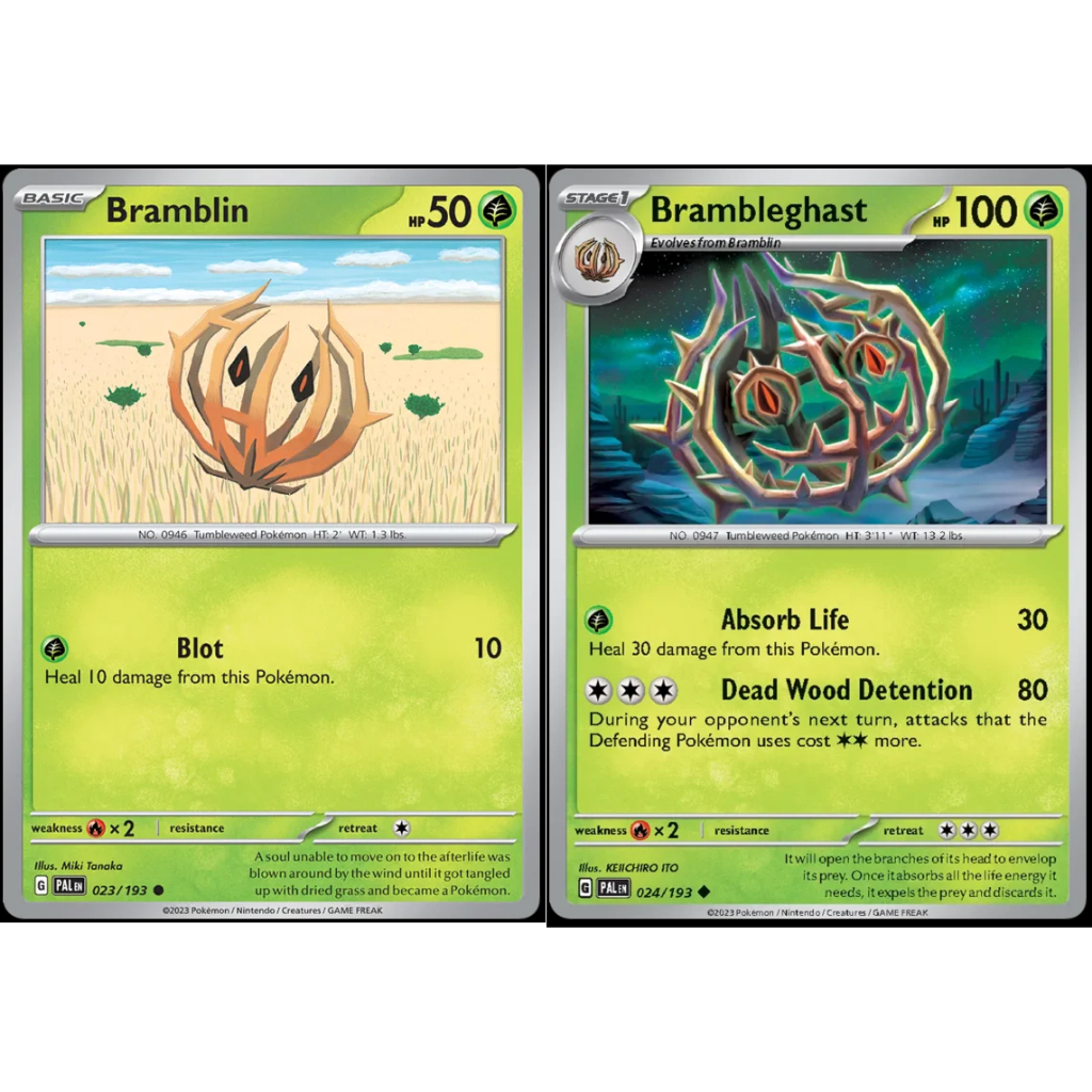Pokemon TCG: Paldea Evolved - Bramblin / Brambleghast | Shopee Malaysia