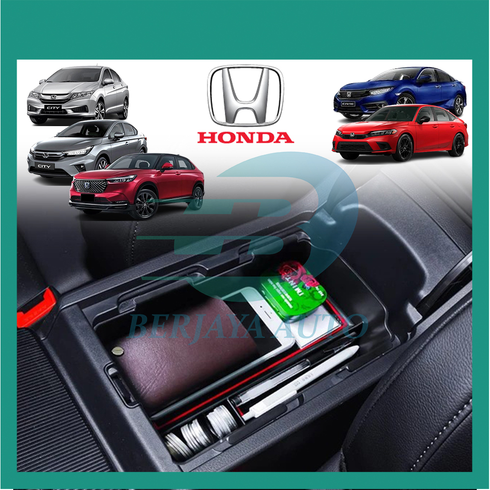Honda HRV (2022-2025) City GM6 GN2 Civic FC FE Center Storage Box Coin ...