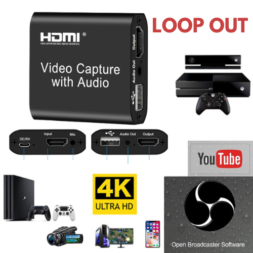 HDTV Video Card Capture with USB Loop 2.0 Cards Recorder Live Streaming ...