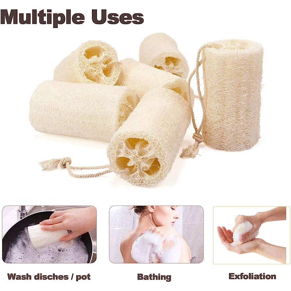 Natural Loofah Luffa Si Gua Loofa Spa Bath Sponge Kitchen Clean ...