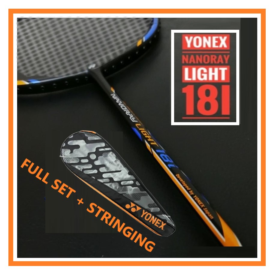 RACKET YONEX NANORAY LIGHT 18i 100% ORIGINAL (MAX 30LBS) | Shopee Malaysia