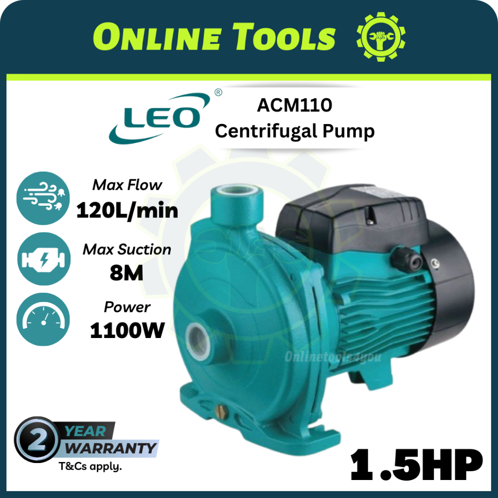 LEO ACM110 Centrifugal Water Pump Pam Air 1.5HP | Shopee Malaysia