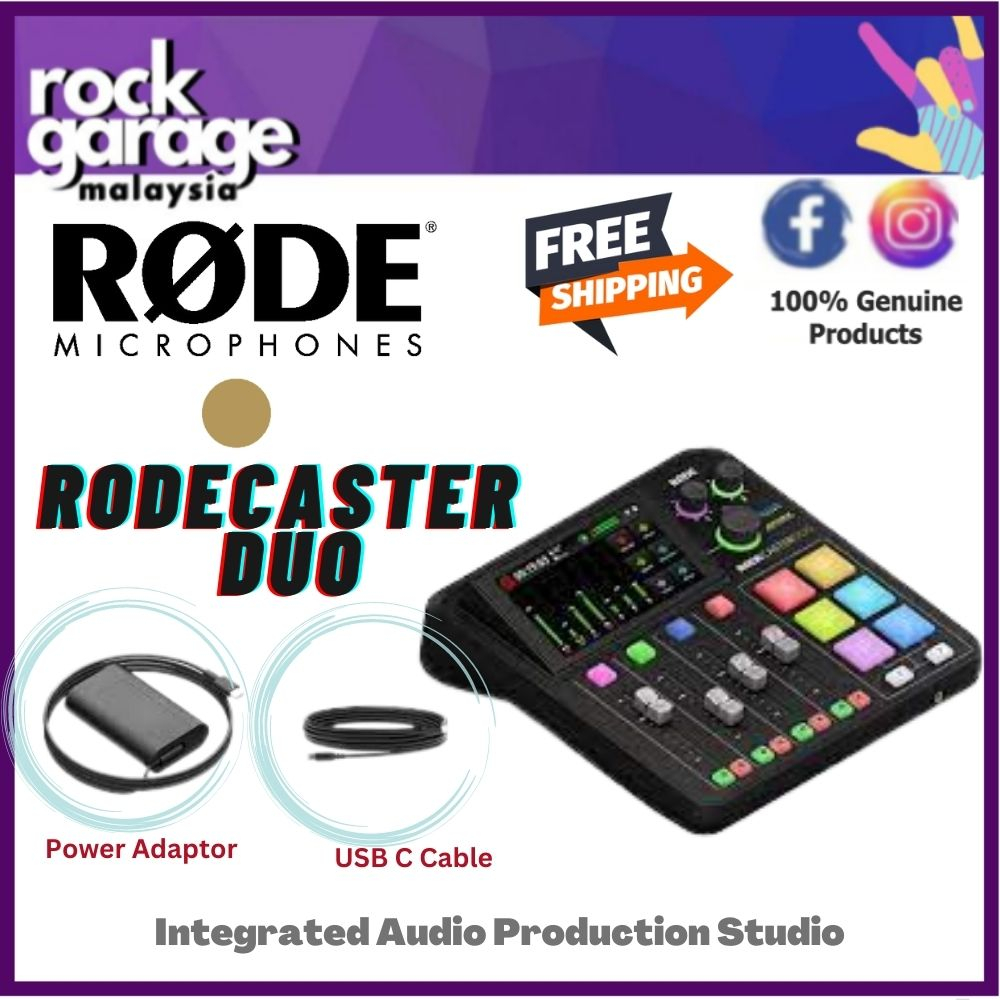 RODE RODECaster Duo Integrated Audio Production Studio | Shopee Malaysia