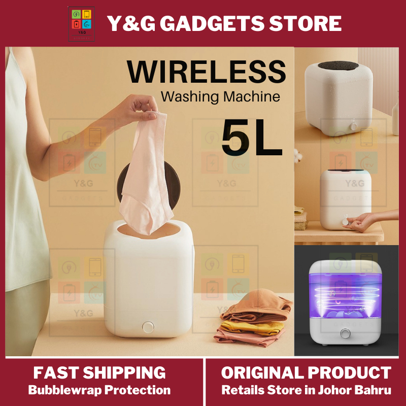 Mini Washing Machine Portable Rechargable Built in Battery UV Light ...