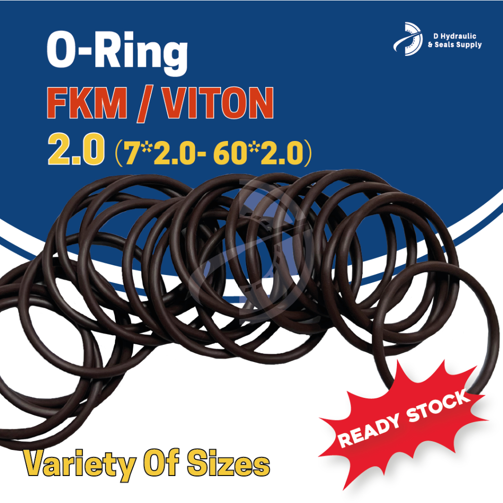 2.0 [7-60] Viton O Ring FKM O Ring Rubber Viton O Ring Rubber Ring O Ring Gasket Sealing ...