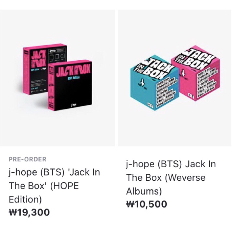 (ready stock) BTS j-hope - Jack in the Box JITB sealed solo album - versions: Hope Edition ...