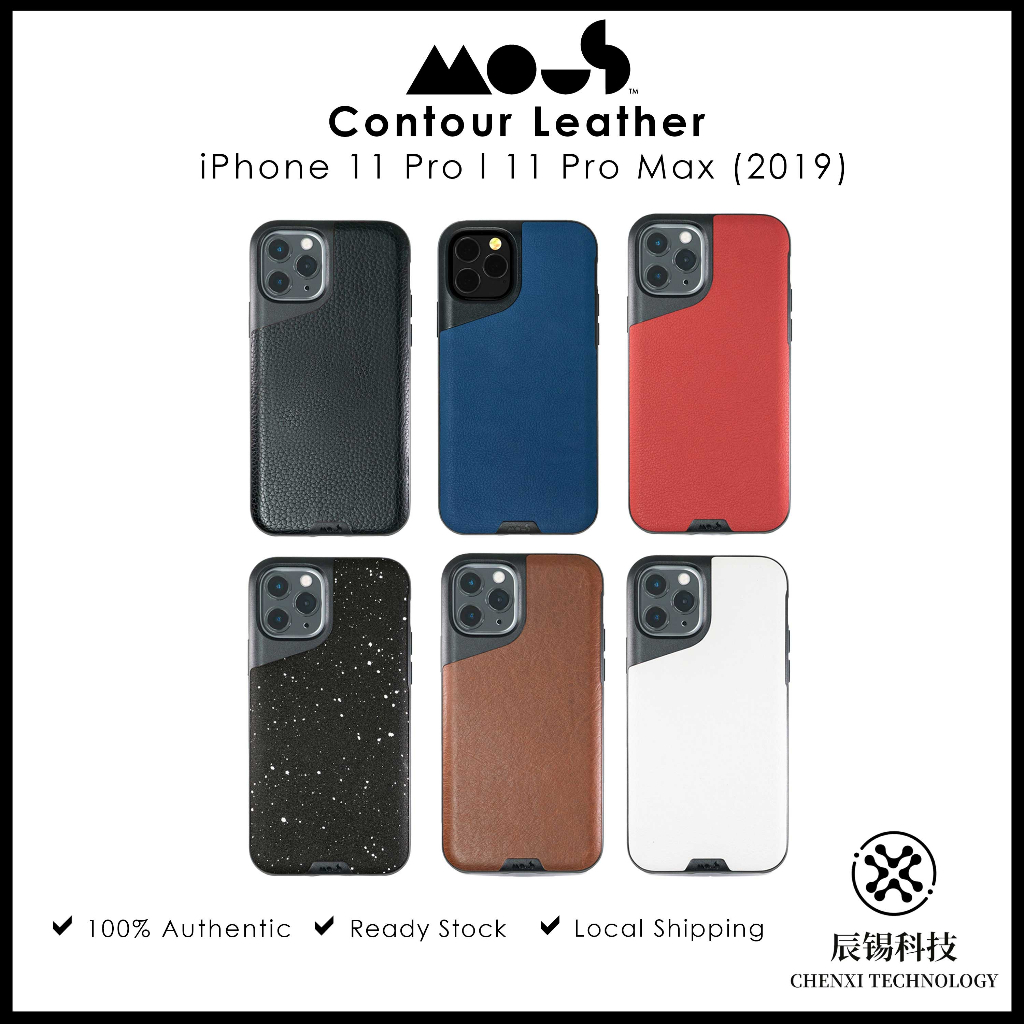 Mous Contour Leather Case for iPhone 11 Pro/11 Pro Max (2019) | Shopee ...