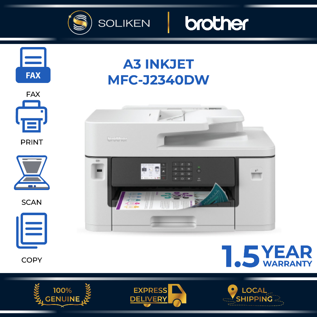 BROTHER MFC-J2340DW AIO A3 PRINTER | Shopee Malaysia