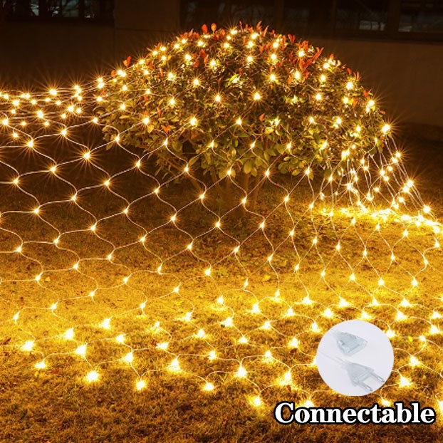 3*2M Raya Christmas LED Curtain String Fairy Lights Net Light Xmas ...