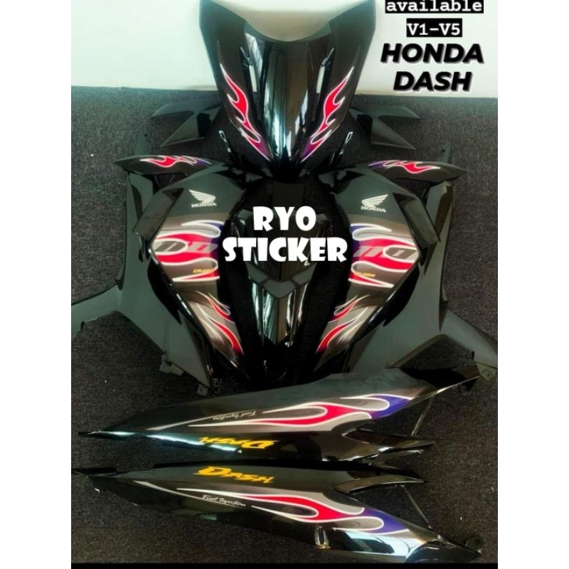 STICKER HONDA DASH 110/125 V2 V3 V4 V5 API VIRAL | Shopee Malaysia