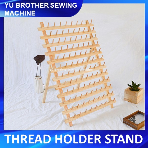 🔥READY STOCK🔥 Wooden Thread Stand Holder 120 Spools / Sewing Embroidery ...