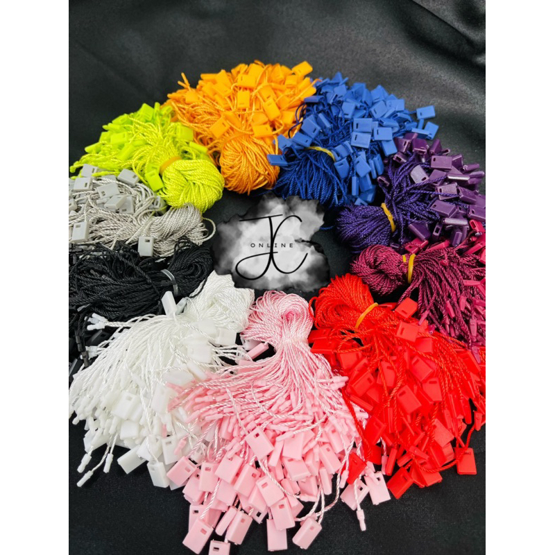 【JCONLINE】CLOTH TAG 200pcs Tali Label Tag SNAP LOCK TAG HANG TAG PRICE ...
