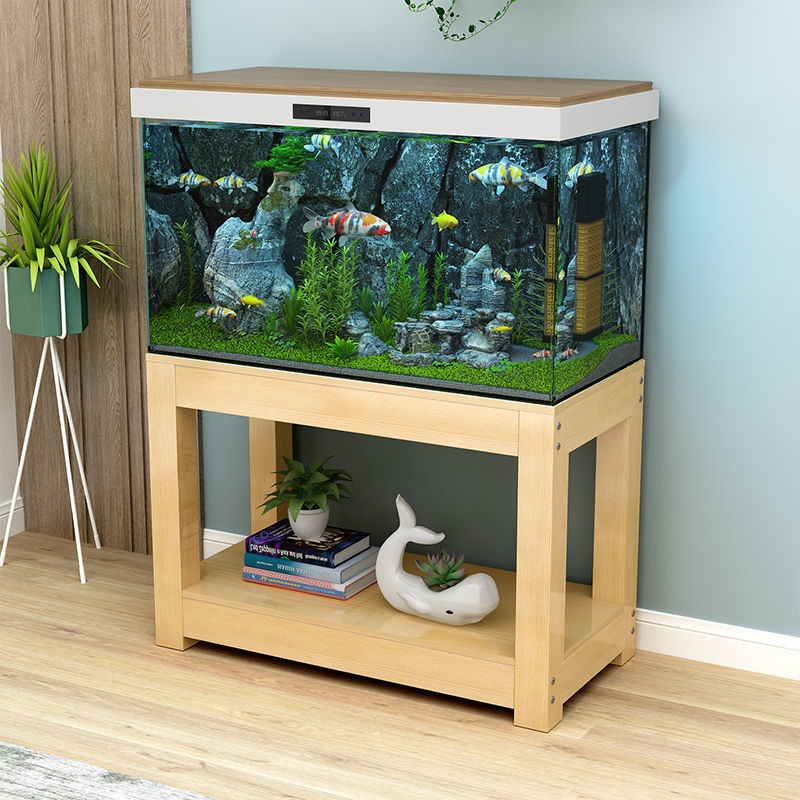 Aquarium Base Cabinet Fish Tank Cabinet Solid Wood Base Fish Tank Rack ...