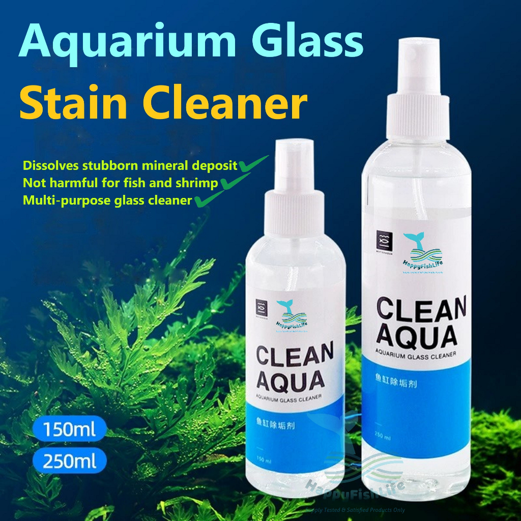 Aquarium Glass Mineral Deposite Watermark Cleaner Pembersih Jamur Kaca ...