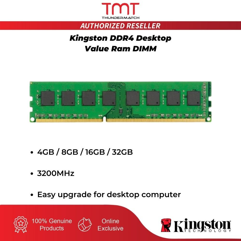 Kingston DDR4 Desktop RAM (4GB/8GB/16GB) 3200MT/s | Shopee Malaysia