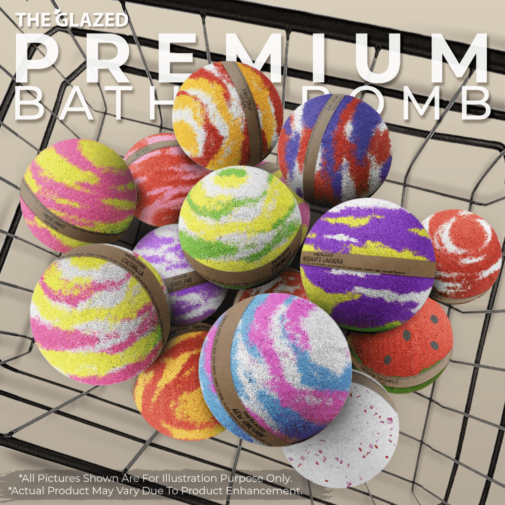 The Glazed Handmade Bath Bomb 130g Handmade For Foam Bathtub 浴球 Sabun ...