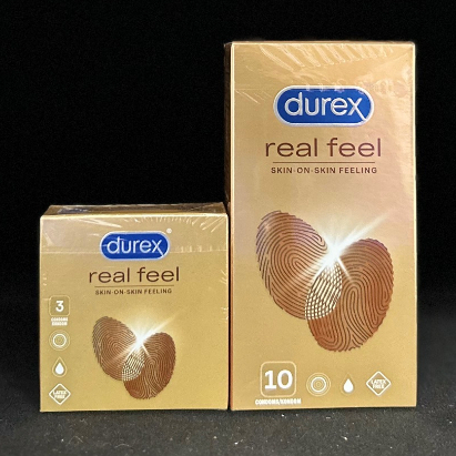 DUREX condoms Real Feel Skin-On Skin Feeling 3's/10's | Shopee Malaysia