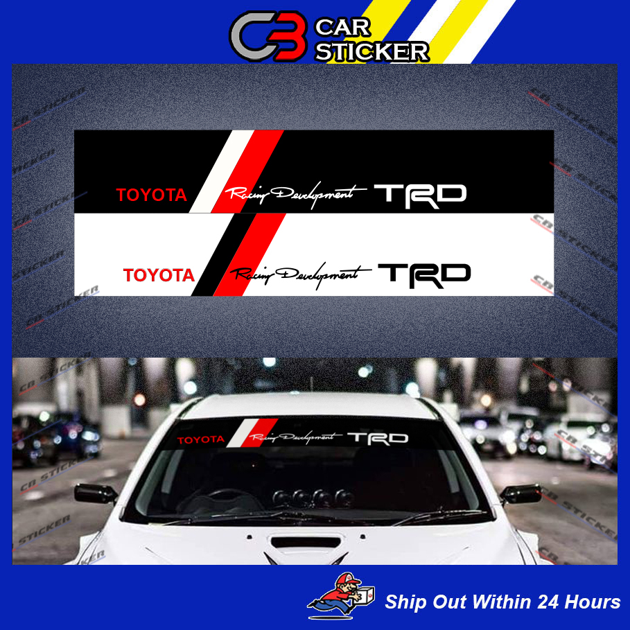 Toyota Racing Development TRD Car Sunshield Sticker / S05 | Shopee Malaysia