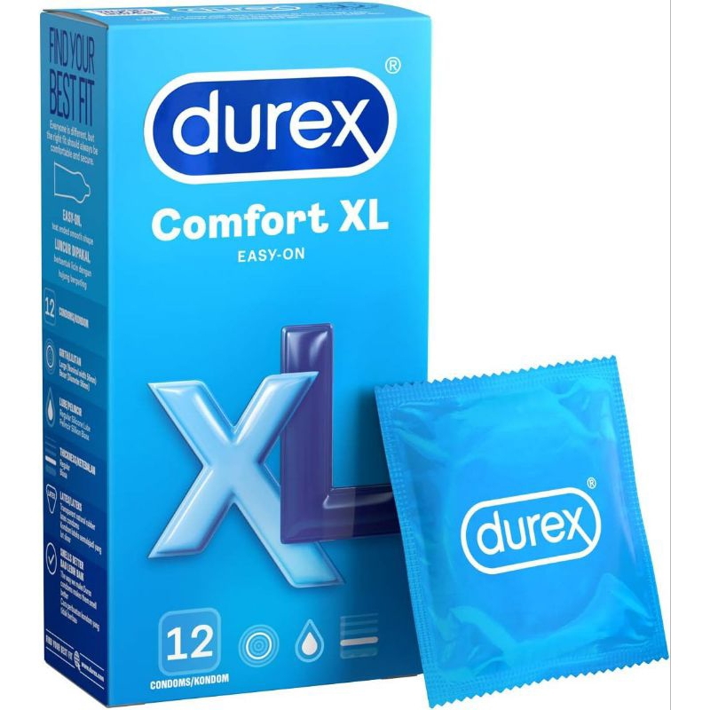 Durex Comfort XL Large Condoms for Men, Pack of 12 | Shopee Malaysia