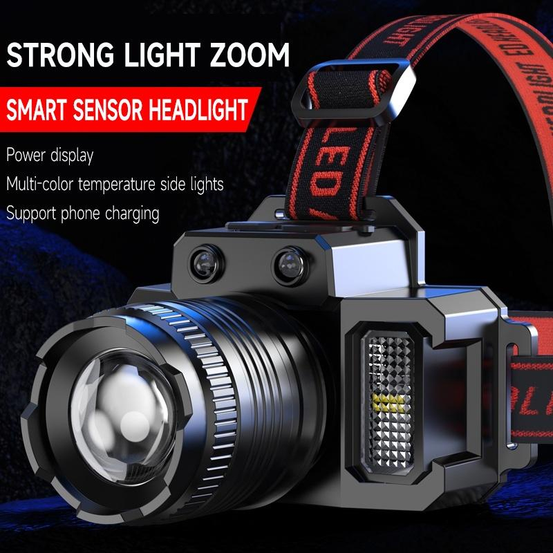 Malaysia Stock Water Proof Headlamp Induction Led Head Flashlight Rechargeable IPX65 5000LM ...