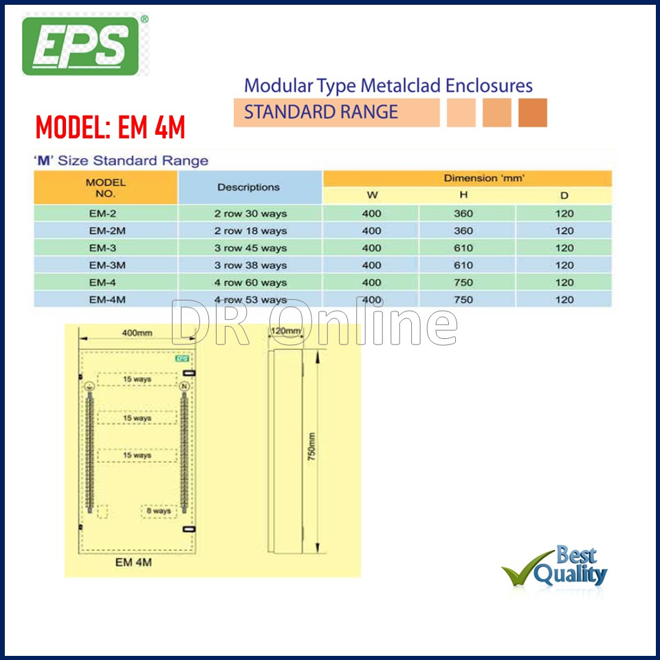 EPS DISTRIBUTION BOARD 3 ROW 53WAYS ~ 15WAY PER ROW EM-4M | Shopee Malaysia