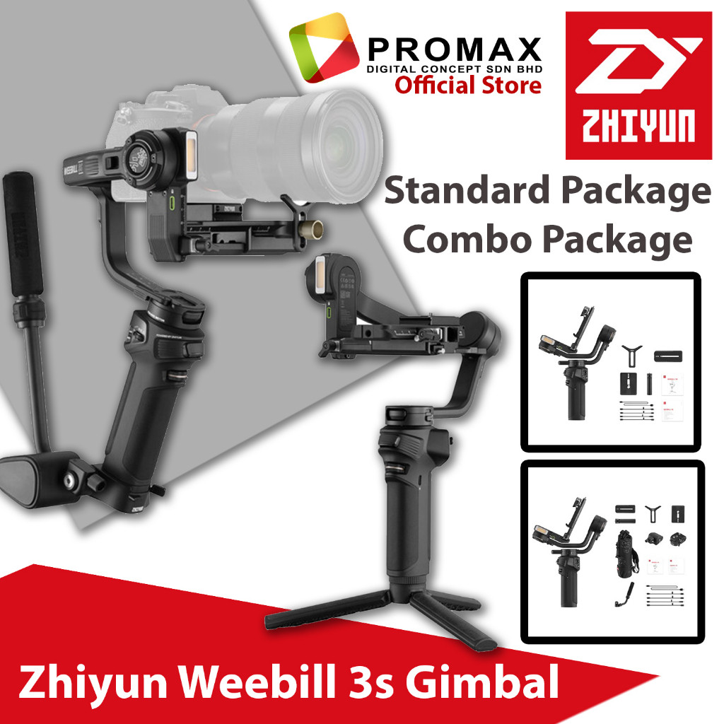 Zhiyun WEEBILL-3S Weebill 3S Handheld Gimbal Stabilizer with Built-In ...