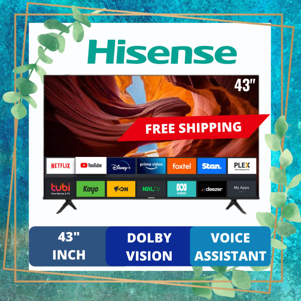 FREE SHIPPING 】 Hisense 4K Smart UHD LED TV (43") 43A6100H / (50 ...