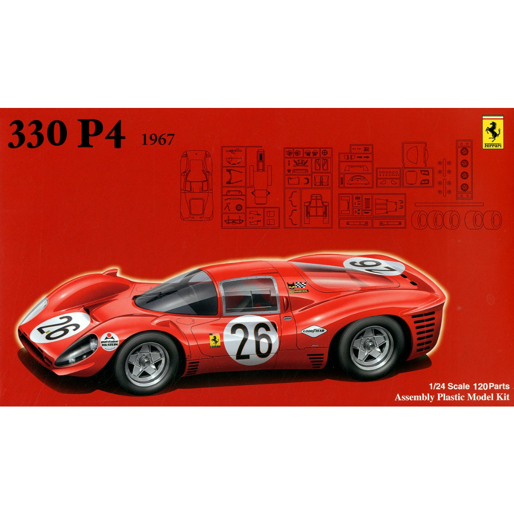 Car Model 1/24 Fujimi Ferrari 330P4 with etching sheet Plamo Modelkit ...