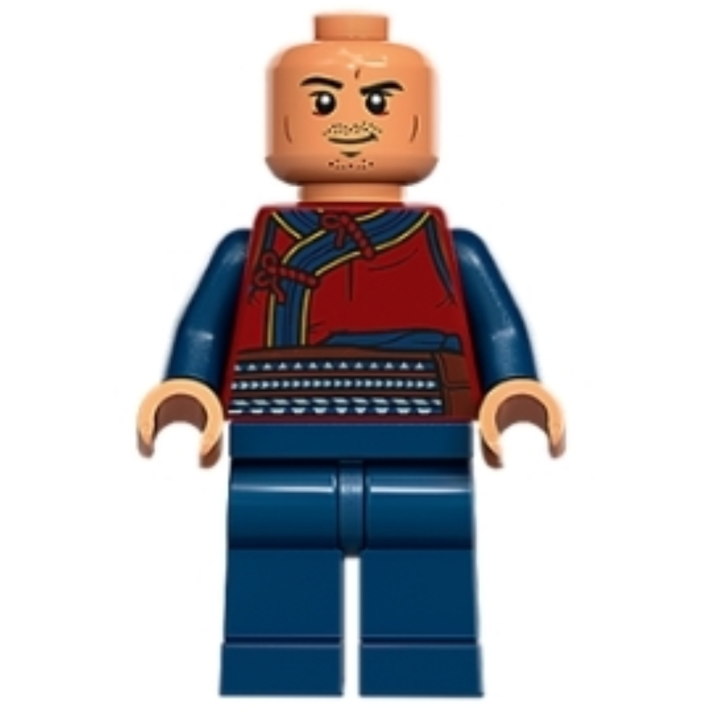 LEGO MINIFIGURE sh826 Super Heroes Wong - Dark Red Robe, Dark Blue Legs ...