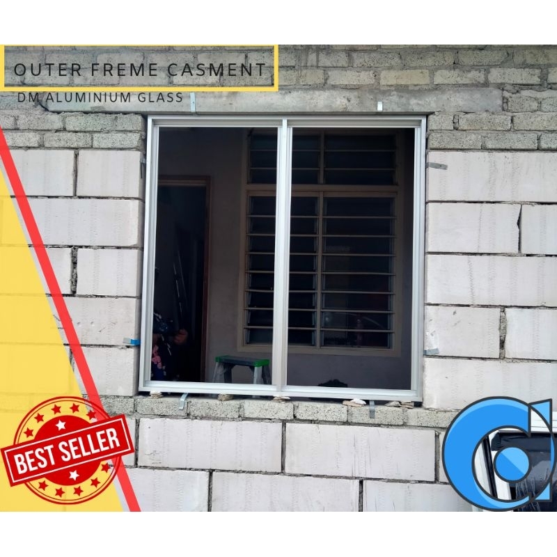 Bingkai Tingkap Aluminium / Outer Casment Window Aluminium / Aluminium ...