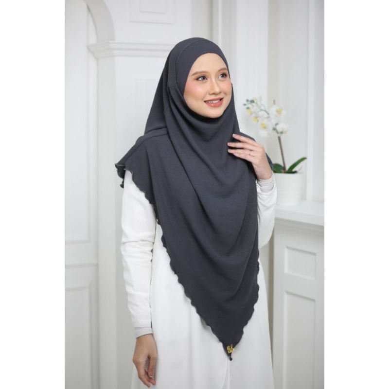 Khimar Labuh Slimfit Cey Crepe Bidang 50. Tudung Khimar ironless V ...