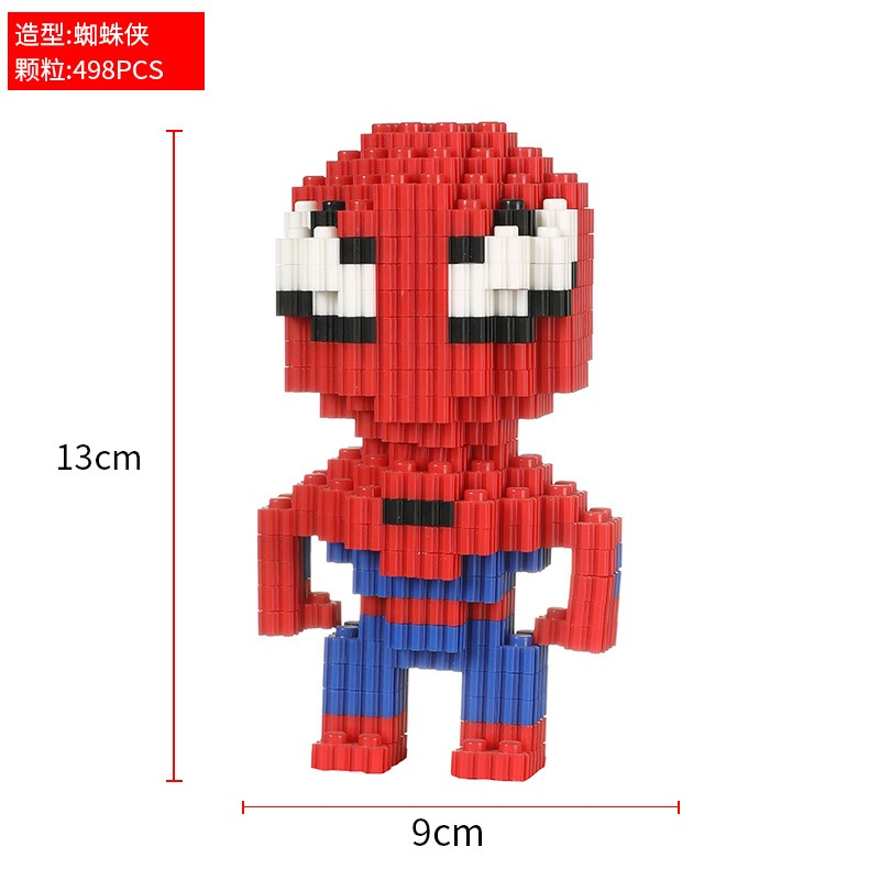 Cute Cartoon Character Building Blocks Micro Mini Block DIY Self ...