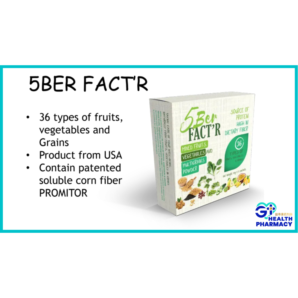 5Ber Fact'r 10g*15 sachets 36 TYPES OF FRUITS, VEGETABLES & GRAINS ...
