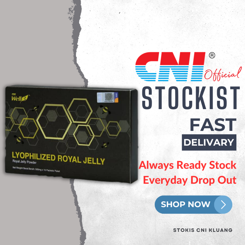CNI Lyophilized Royal Jelly, 15s x 500mg - Pure Royal Jelly, Makanan ... CNI Lyophilized Royal Jelly, 15s x 500mg - Pure Royal Jelly, Makanan ...