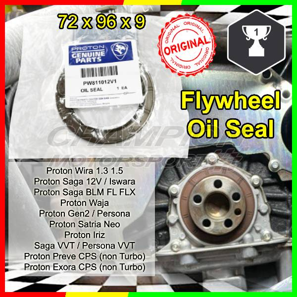 Original Proton Flywheel Oil Seal Saga Wira BLM FL FLX Neo Gen2 Persona Waja | Shopee Malaysia