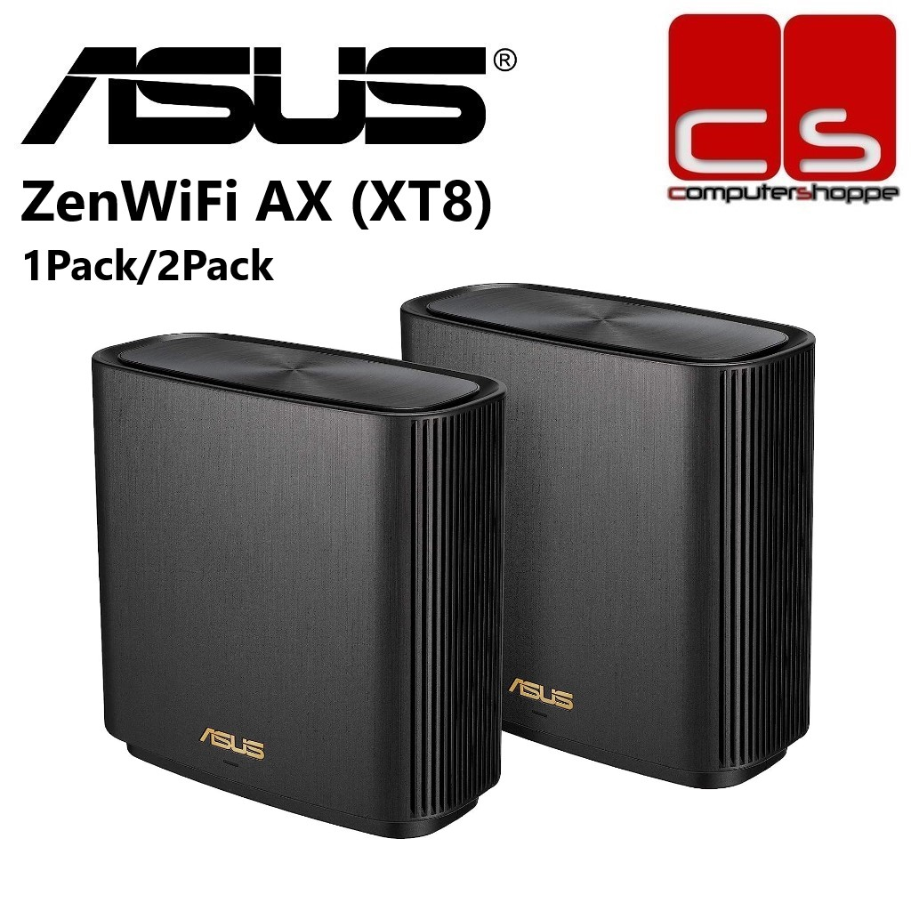 ASUS ZenWiFi AX (XT8) AX6600 Tri-Band Mesh WiFi 6 System - 1Pack/2Pack ...