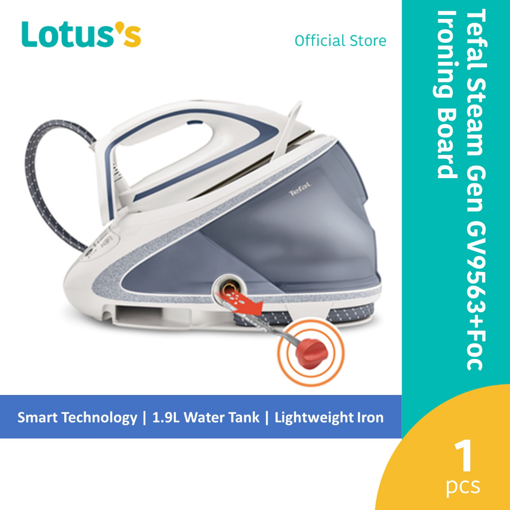 Tefal Steam Gen GV9563 + FOC Ironing Board | Shopee Malaysia