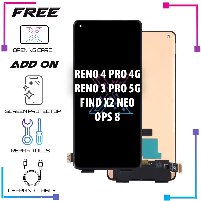 For RENO 4 Pro 4G 3 Pro 5G Cph2109 Lcd Touch Screen Digitizer Display Glass Skrin | Shopee Malaysia