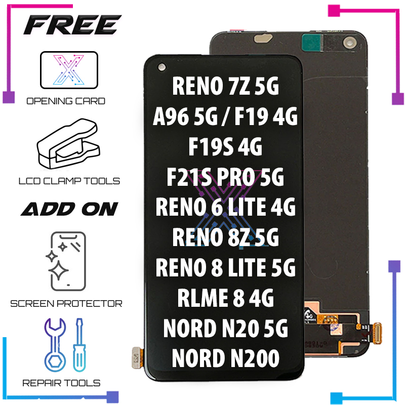Lcd For RENO 7 8 Z 5G Cph2343 Cph2457 4Se 6 Lite A74 4G A95 A96 4G 5G ...