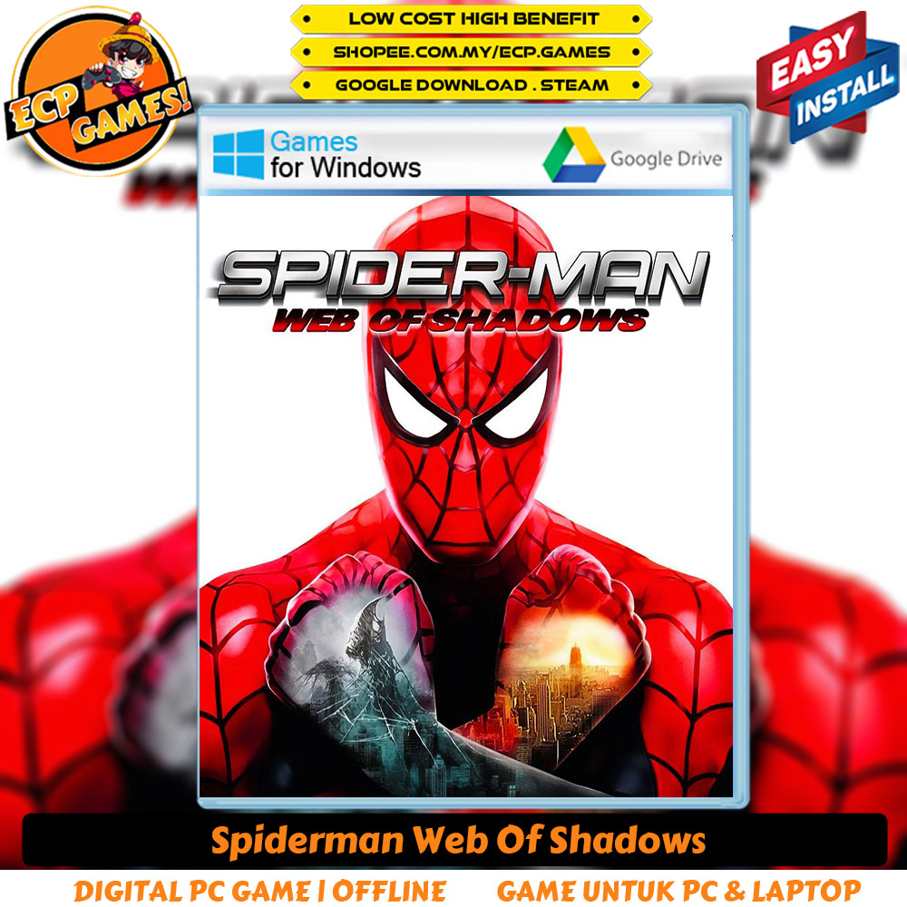 Spiderman Web Of Shadows / PC / Game / Offline / Digital Download / Dlc / Ecpgames | Shopee Malaysia
