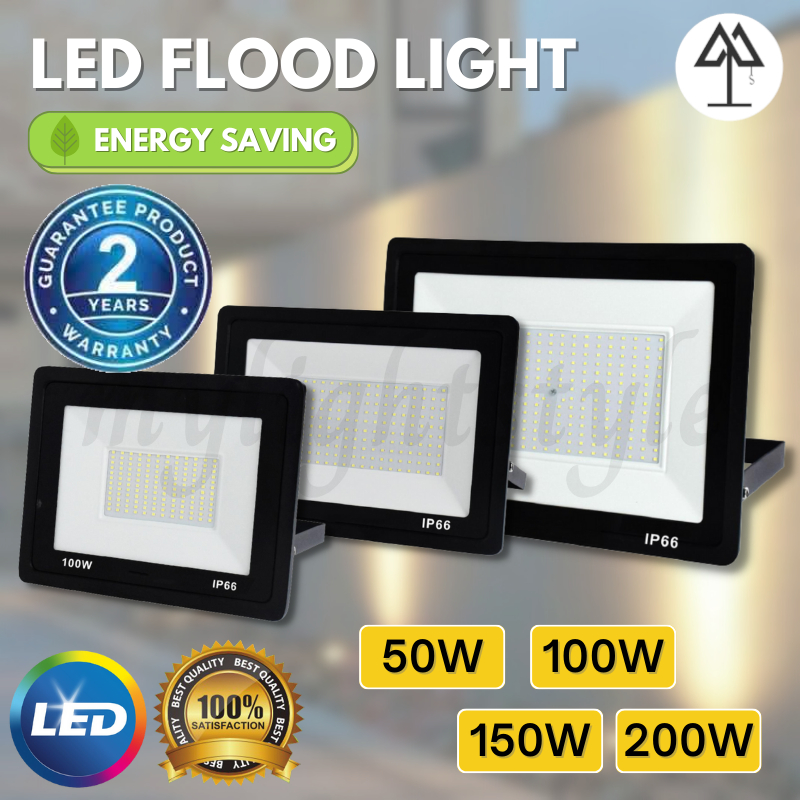 [High Quality] LED FLOOD LIGHT 50W 100W 150W 200W SPOTLIGHT OUTDOOR ...