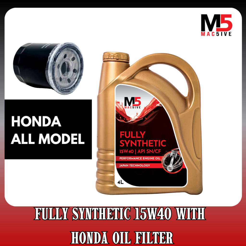 MAC5IVE FULLY SYNTHETIC ENGINE OIL 15W-40 4 LITRE | Shopee Malaysia
